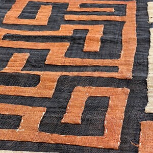 African Kuba Raffia Cloth Fabric, Natural Woven Handmade10.4ft - Etsy
