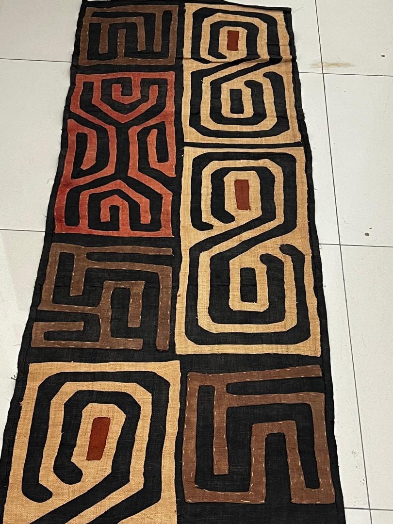 Natural Woven, African Kuba Raffia Textile Fine Art - Etsy