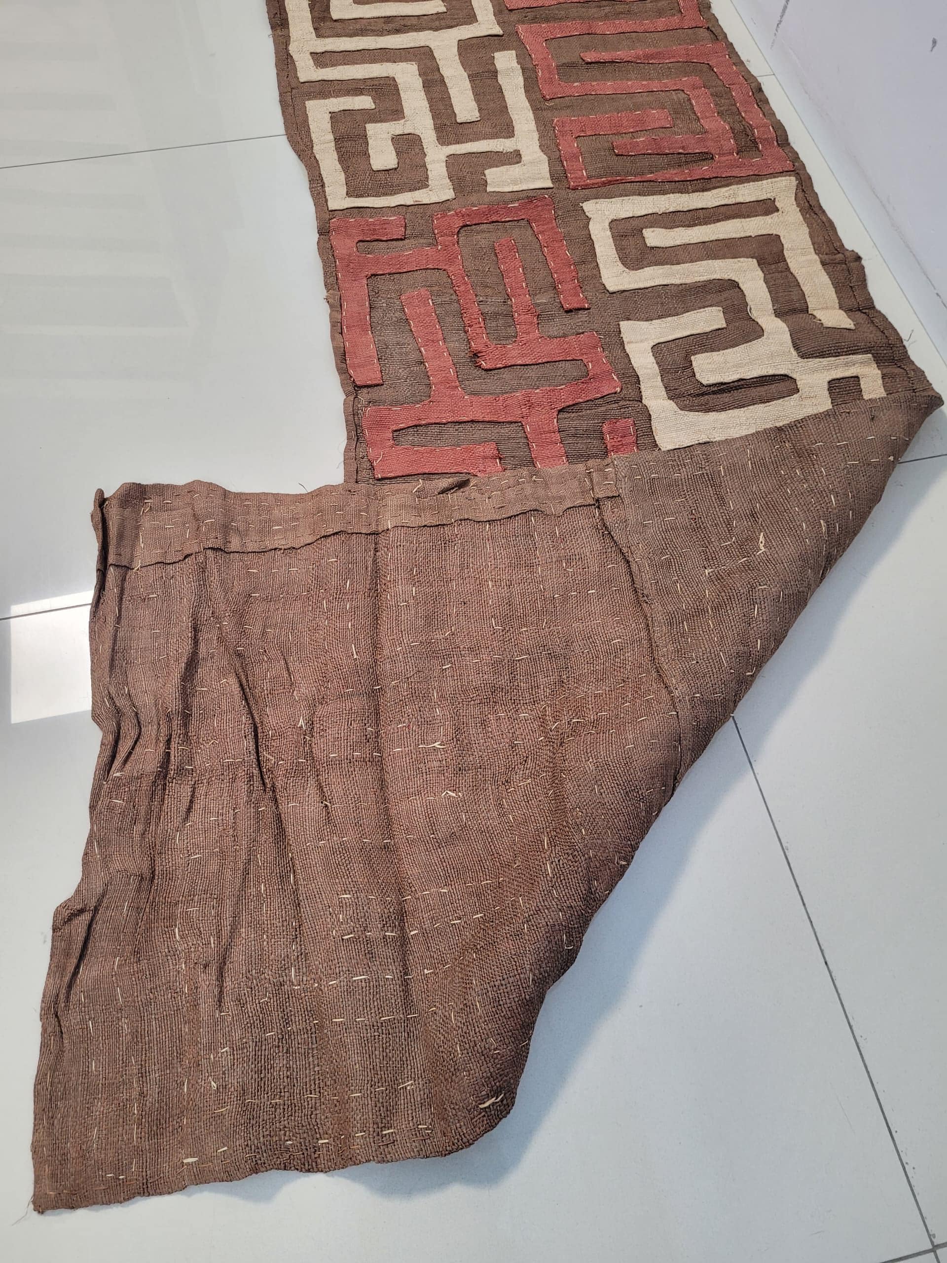 Unique Congo Kuba Raffia Textile, Natural Woven African Art - Etsy
