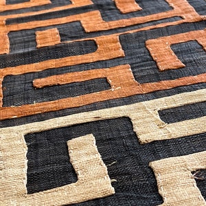 African Kuba Raffia Cloth Fabric, Natural Woven Handmade10.4ft - Etsy