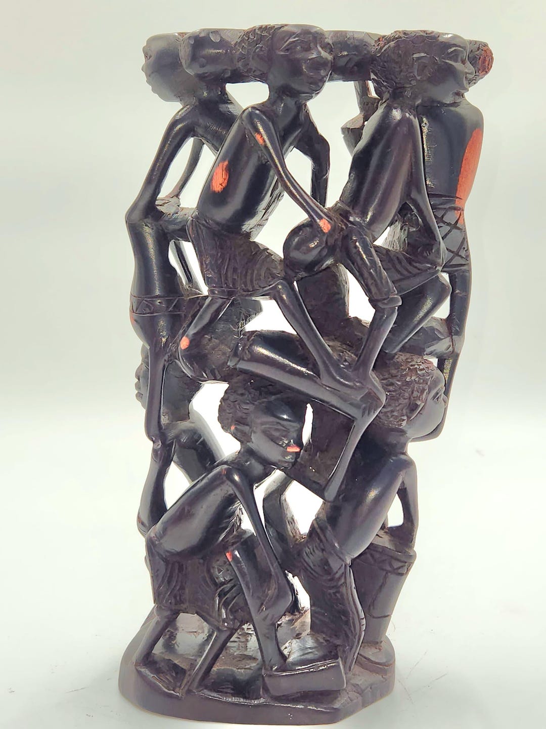 Makonde Ebony Wood Carved Ujamaa Tree of Life, African Fine Art - Etsy