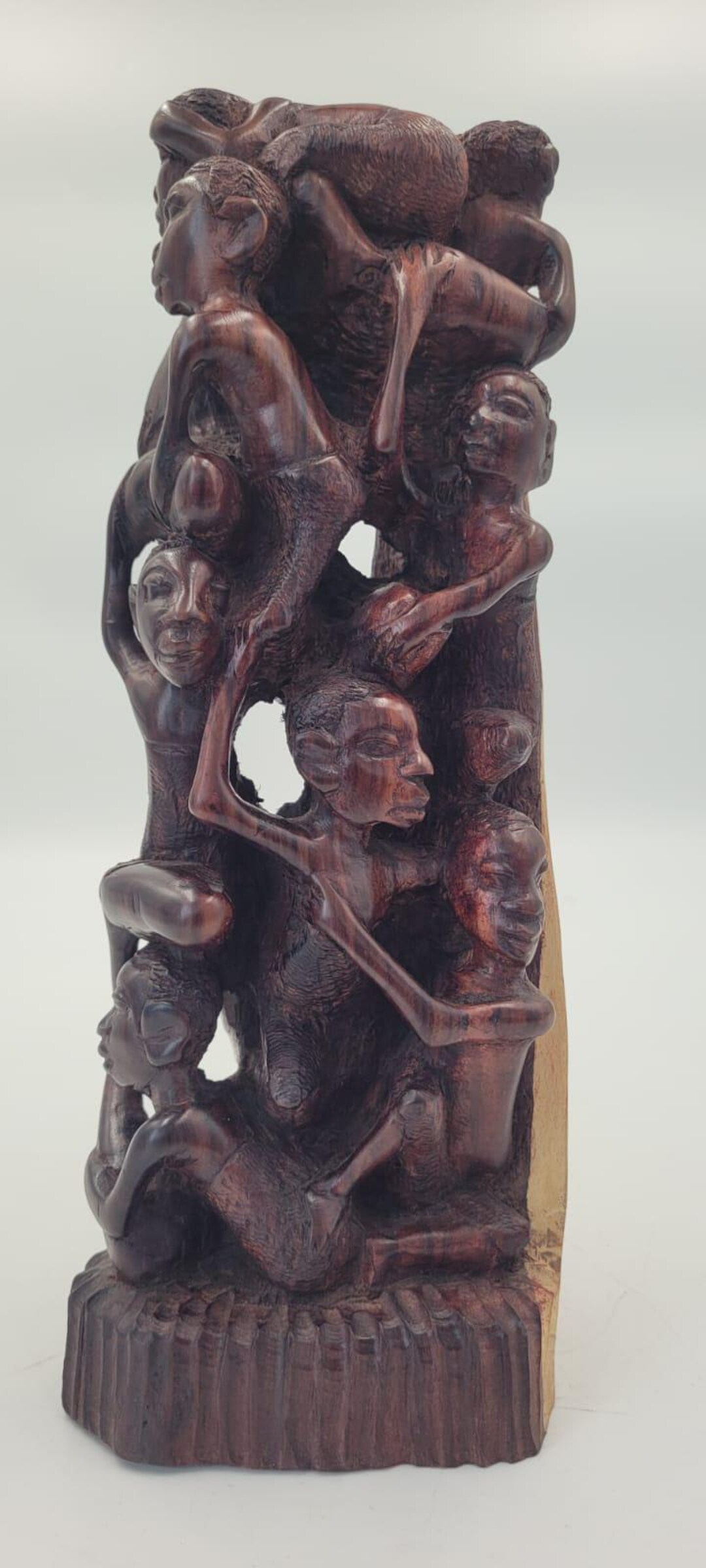 African Makonde Tree of Life Hand Carved From Ebony Wood - Etsy
