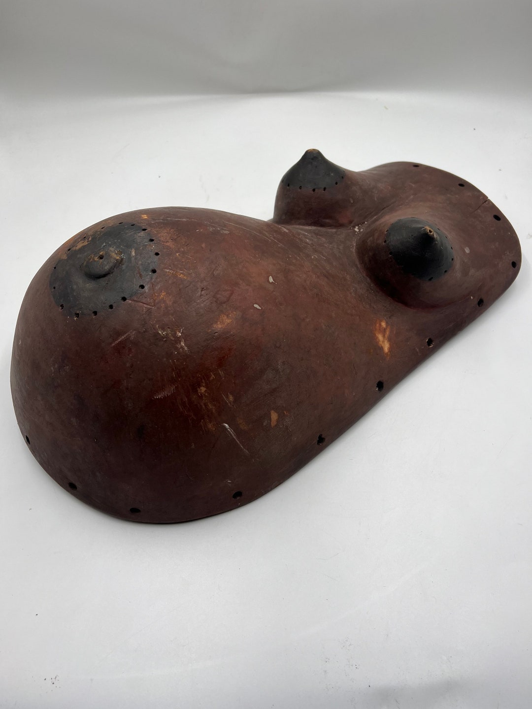 African Art Makonde Pregnant Belly Fertility Mask - Etsy