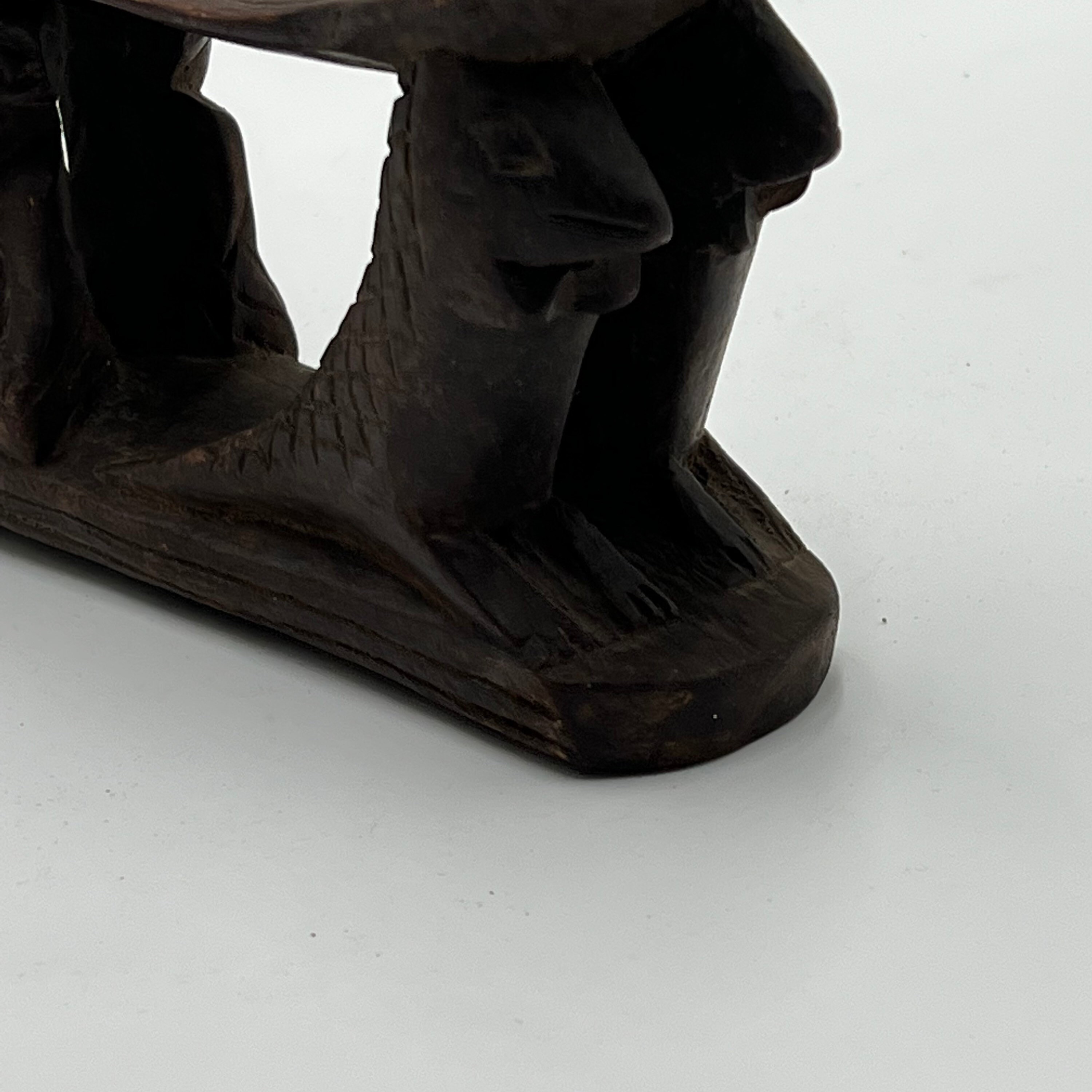 Hand Carved Chokwe Double Headrest Congo African Art 4.5 X - Etsy