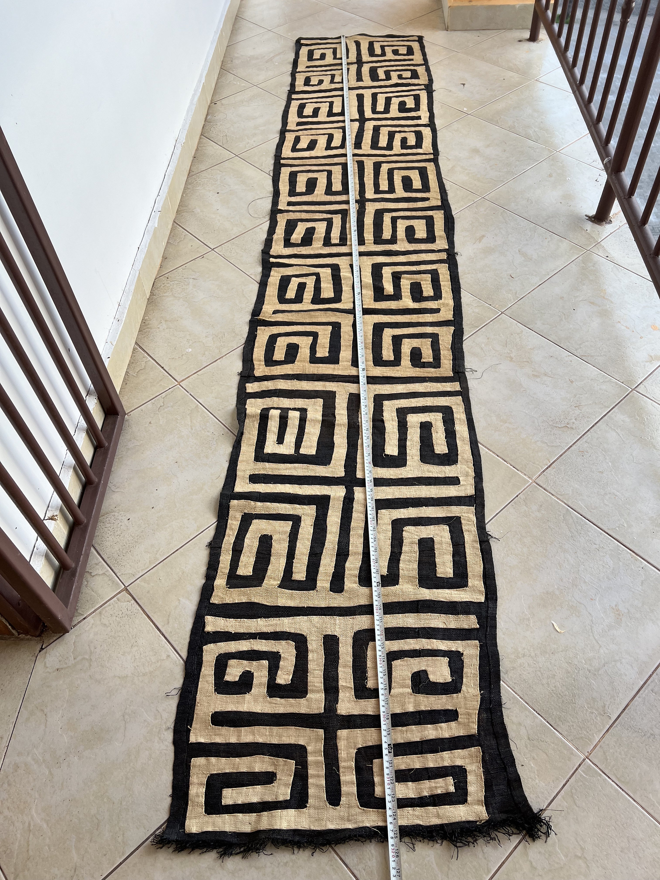 10.2ft African Kuba Raffia Cloth Fabric, Natural Woven Handmade - Etsy