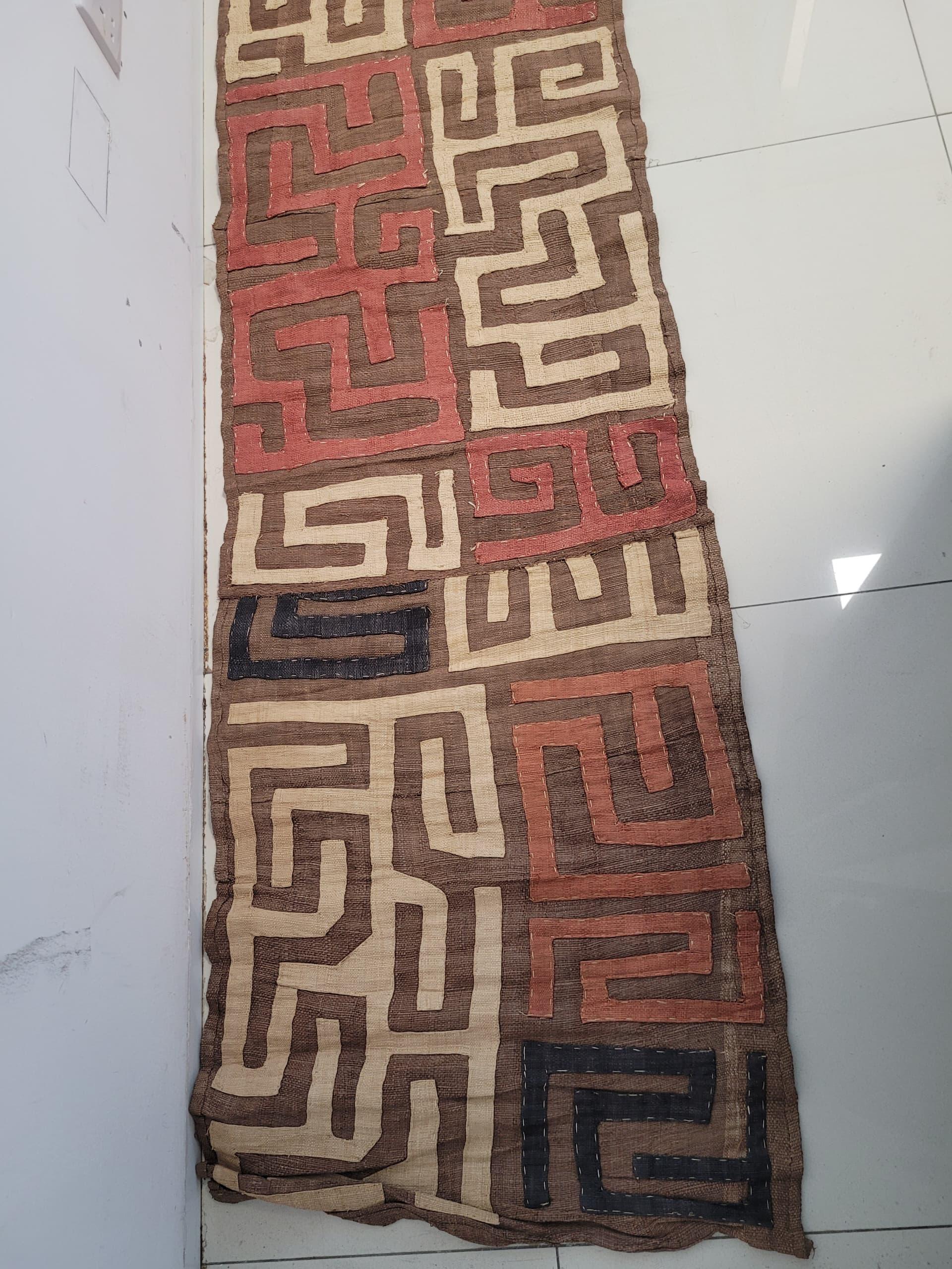 Unique Congo Kuba Raffia Textile, Natural Woven African Art - Etsy
