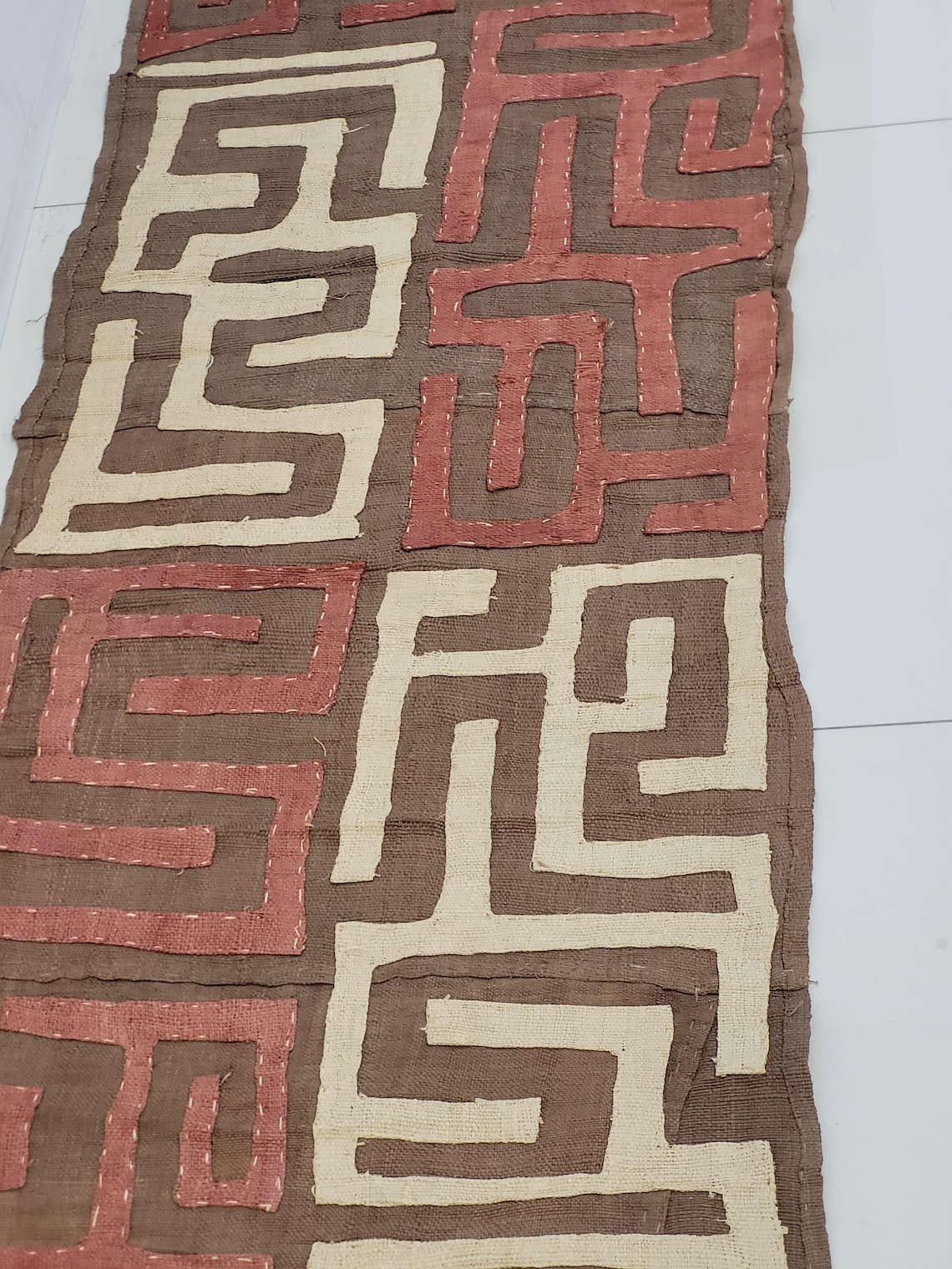 Unique Congo Kuba Raffia Textile, Natural Woven African Art - Etsy