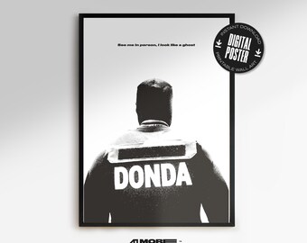 KANYE WEST Digital Rap Wall Decor Poster, Hiphop Music Poster ...