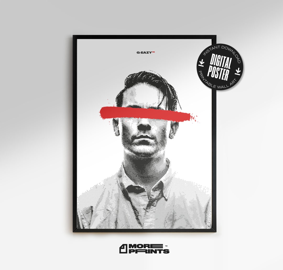 G-EAZY Portrait Poster / Digital Poster / Gerald Gillum / Rap Music ...