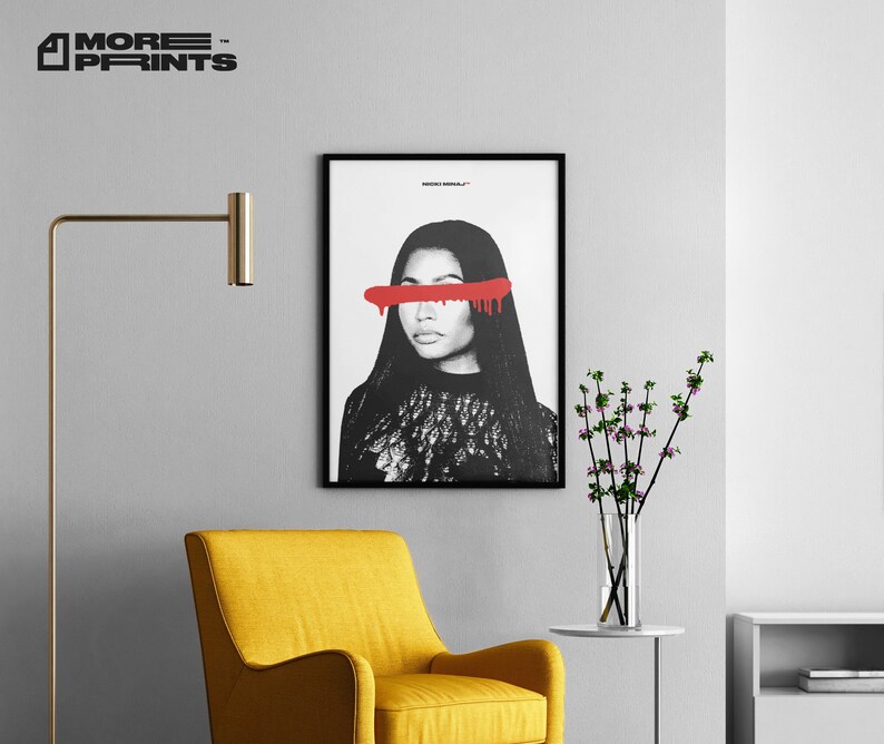 NICKI MINAJ Portrait Poster / Digital Poster / Rap Music - Etsy