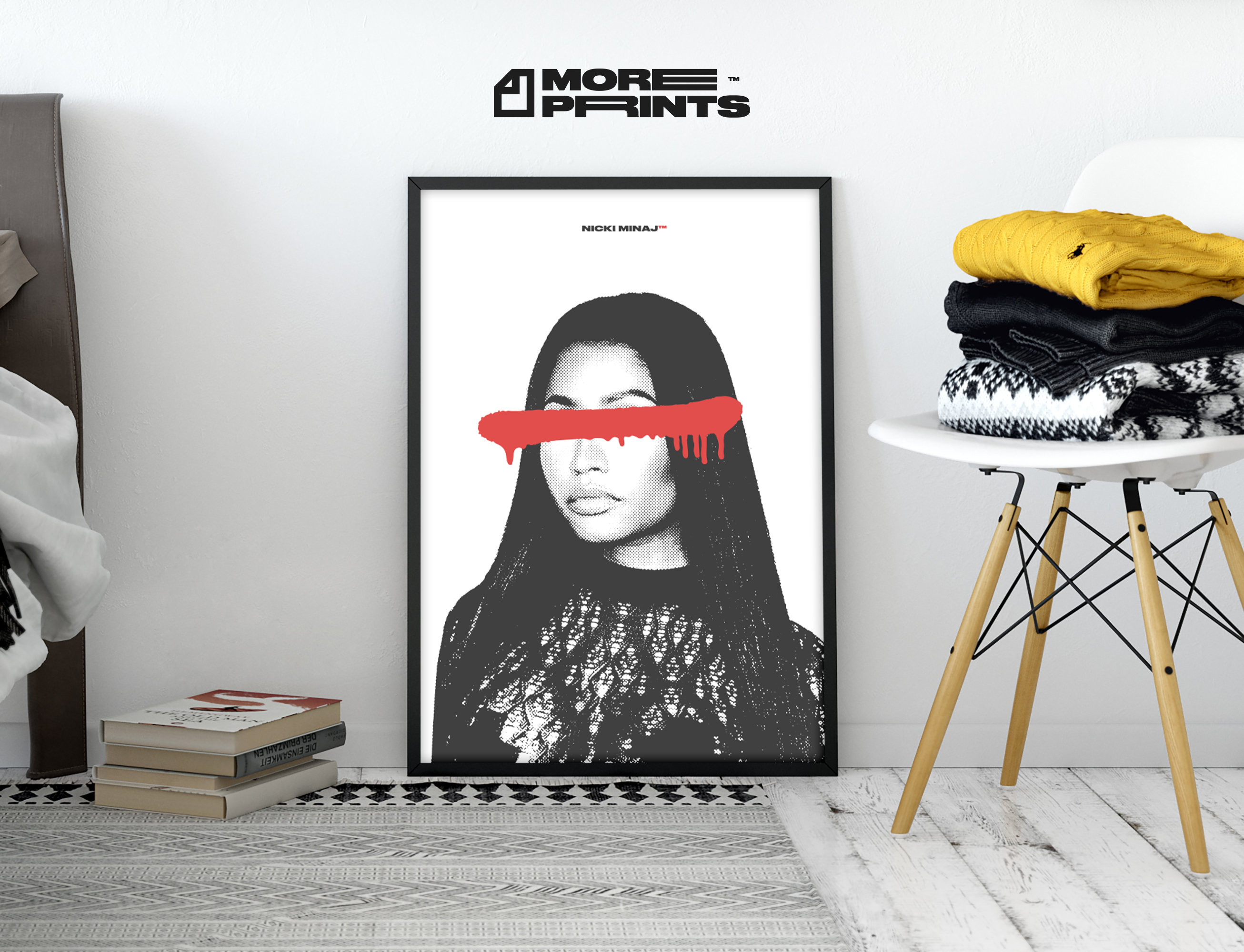 NICKI MINAJ Portrait Poster / Digital Poster / Rap Music - Etsy