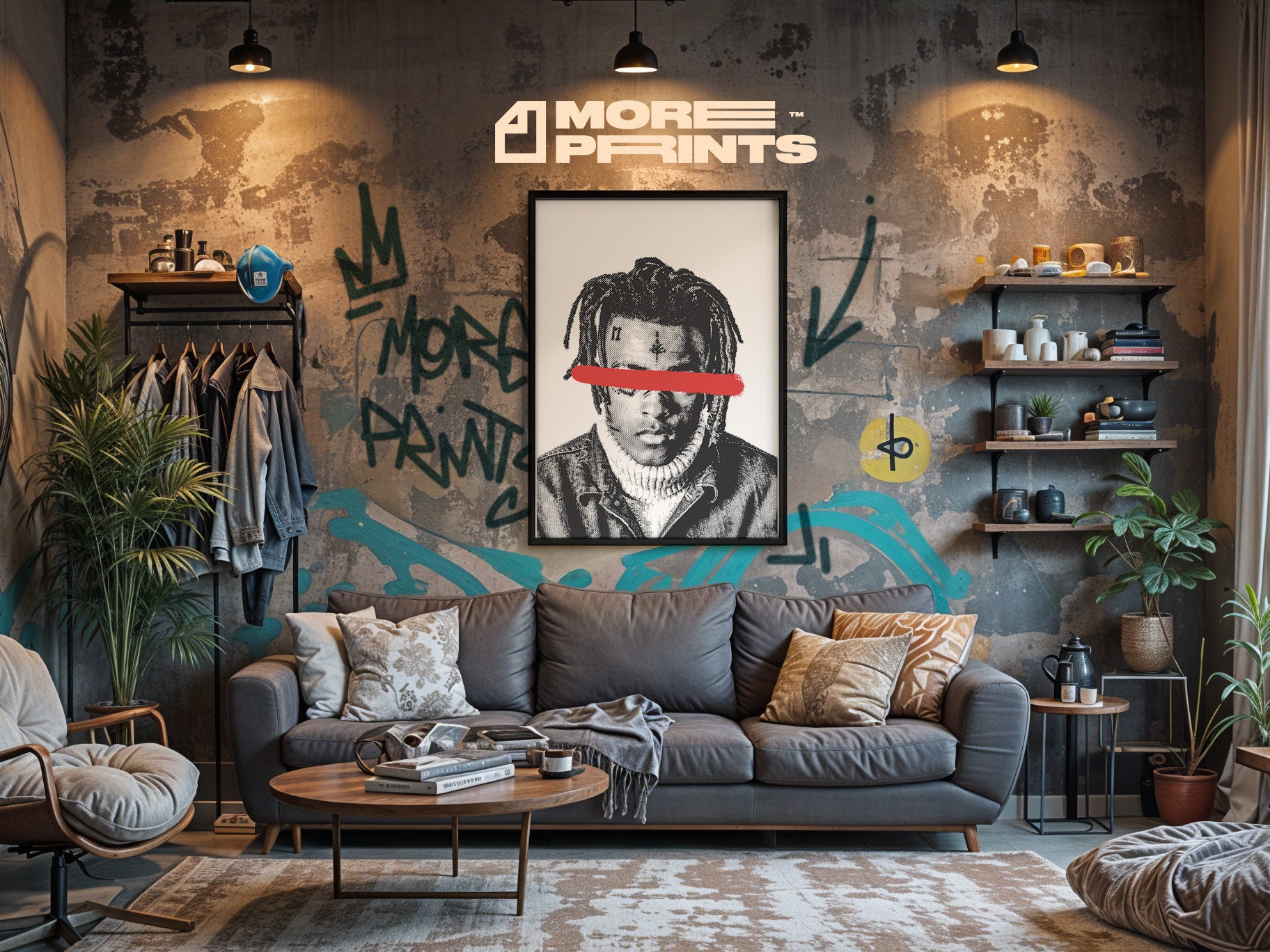 Rapper Portrait Poster / Digital Poster / Rap Music Poster / Hiphop ...