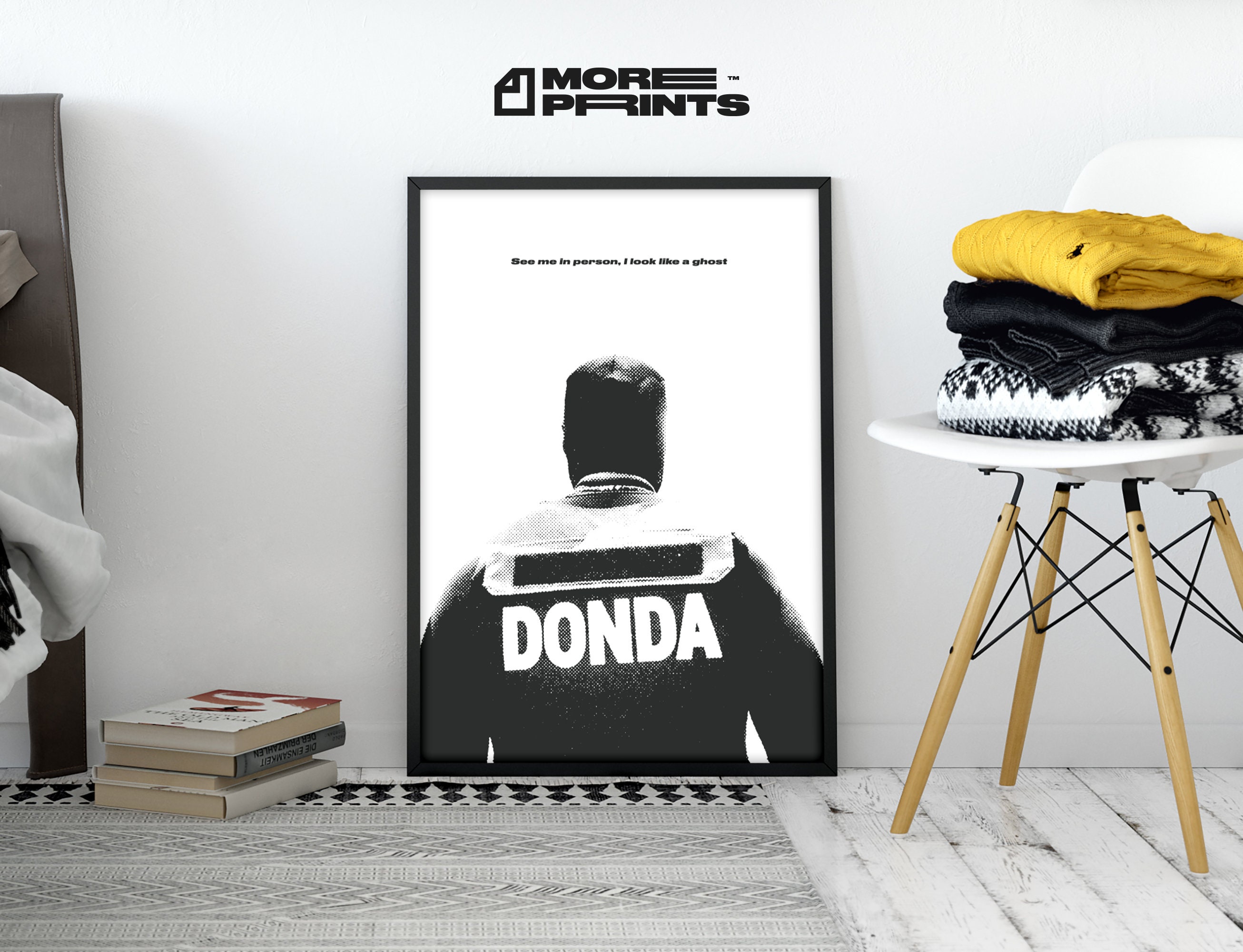 Digital Rap Poster / Kanye West / Rap Music Poster / HipHop Wall Decor ...