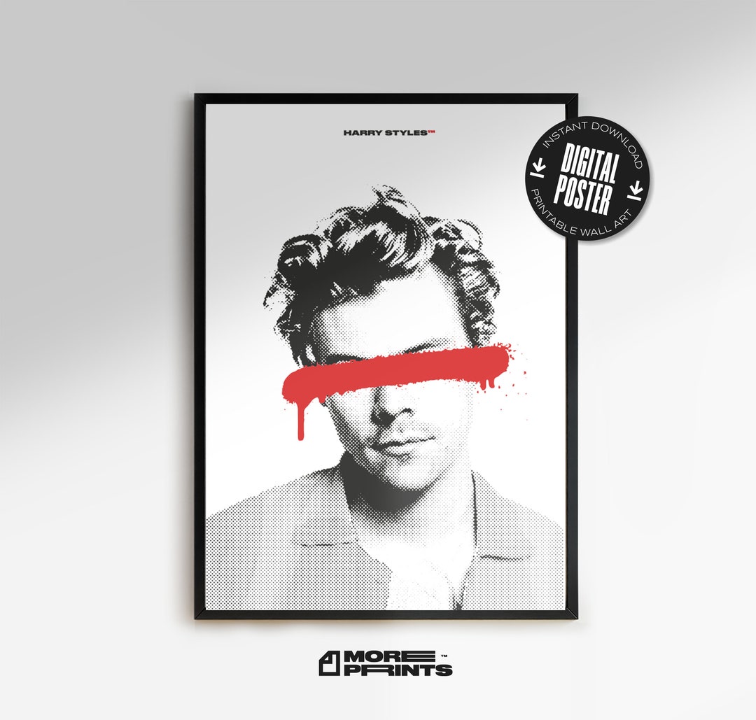 HARRY STYLES Portrait Poster / Digital Poster / Music Poster / Music ...