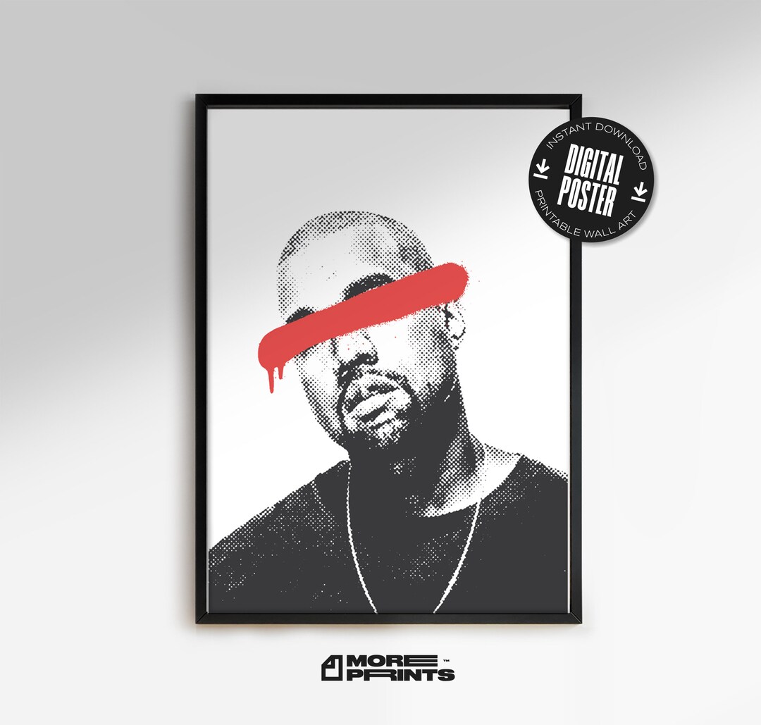 YE Rapper Digital Rap Wall Decor Poster / Hiphop Music Poster ...