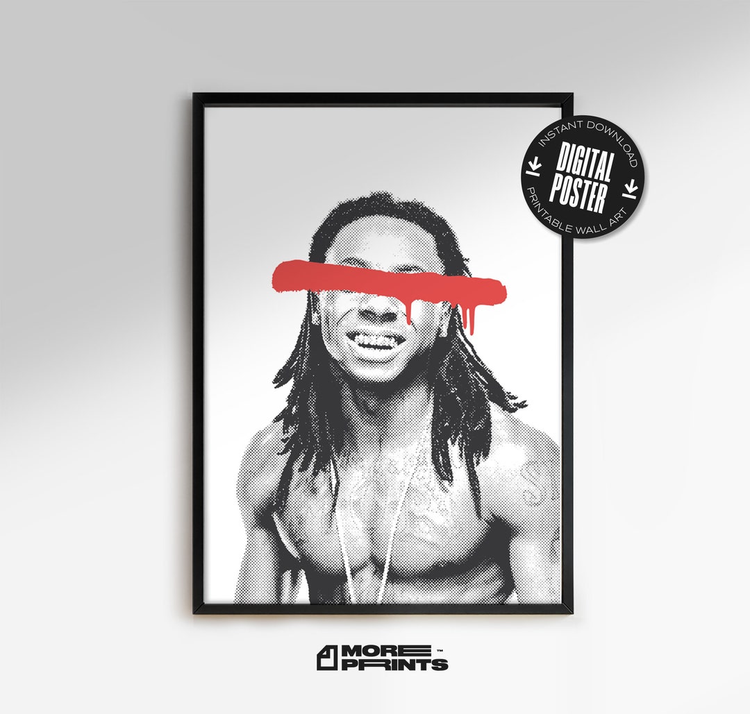 Rapper Portrait Poster / Digital Poster / Rap Music Poster / Hiphop ...