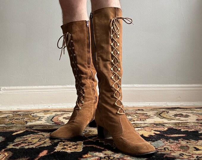 1960s Cobbies Suede Gogo Boots - Etsy