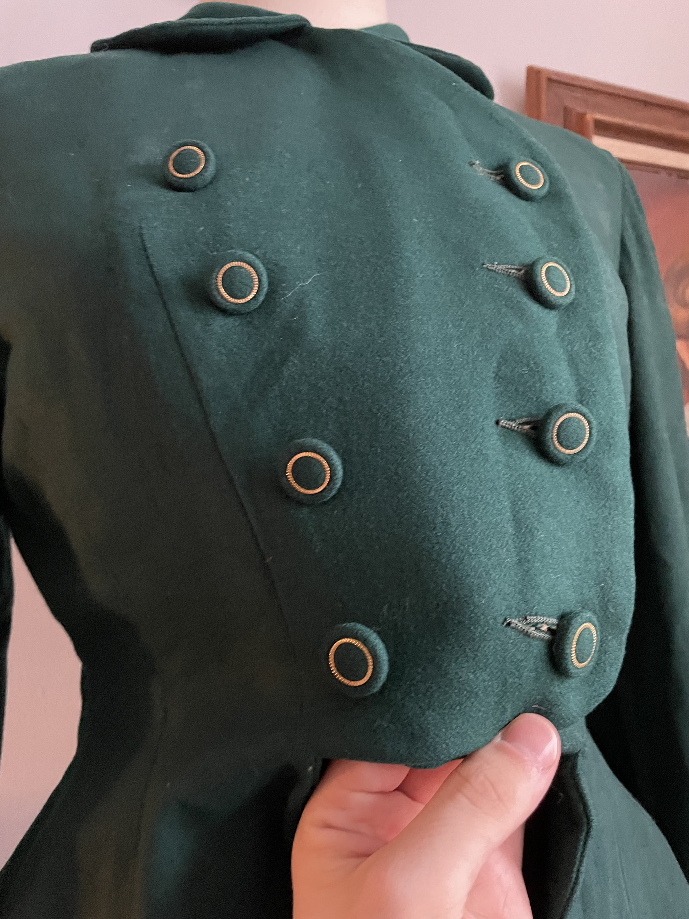 1940s Victorian Revival Double Breasted Peplum Blazer - Etsy