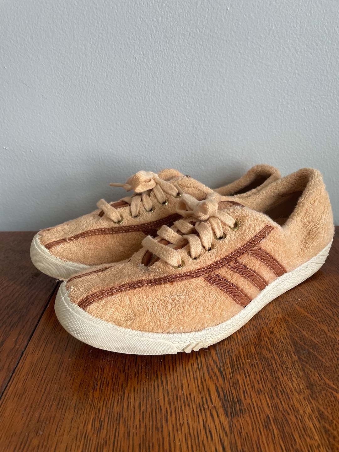1980s Terry Tiger Tico Tyre Terrycloth Gym Shoes - Etsy