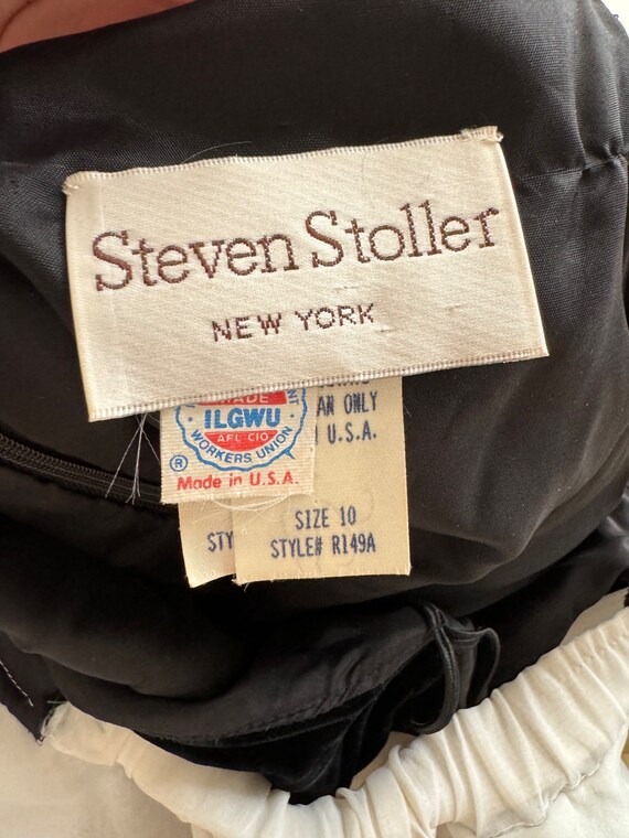 80s/90s Steven Stoller Velvet Wiggle Dress with Overs… - Gem