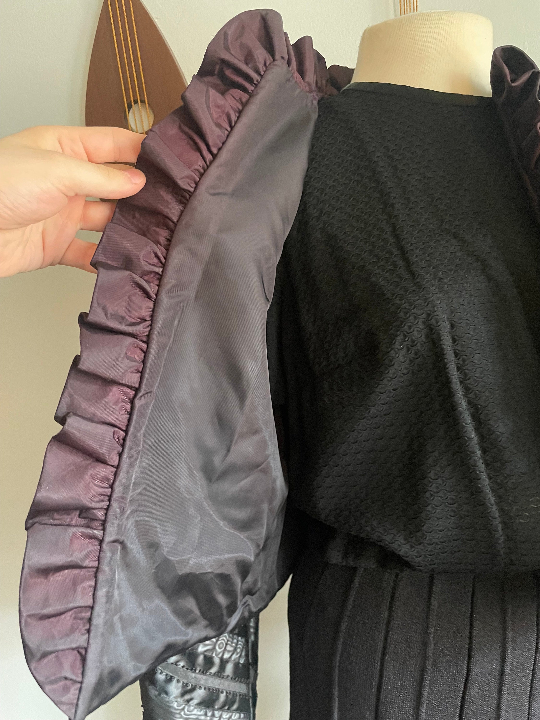 Vintage Edwardian Revival Jacket With Ruffle Collar - Etsy