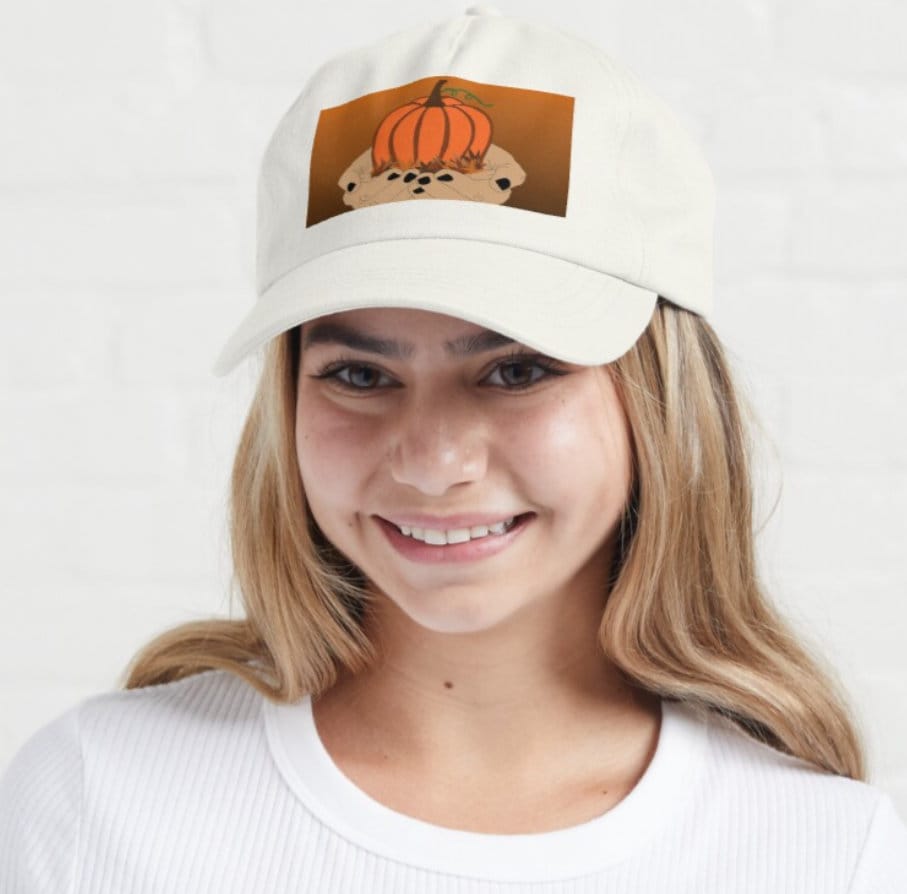 Fall Pumpkin in Hands- Dad Hat - Etsy
