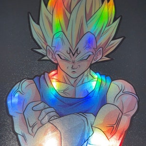 Dragon Ball Z Majin Vegeta Super Saiyan Window Peeker Anime Sticker ...