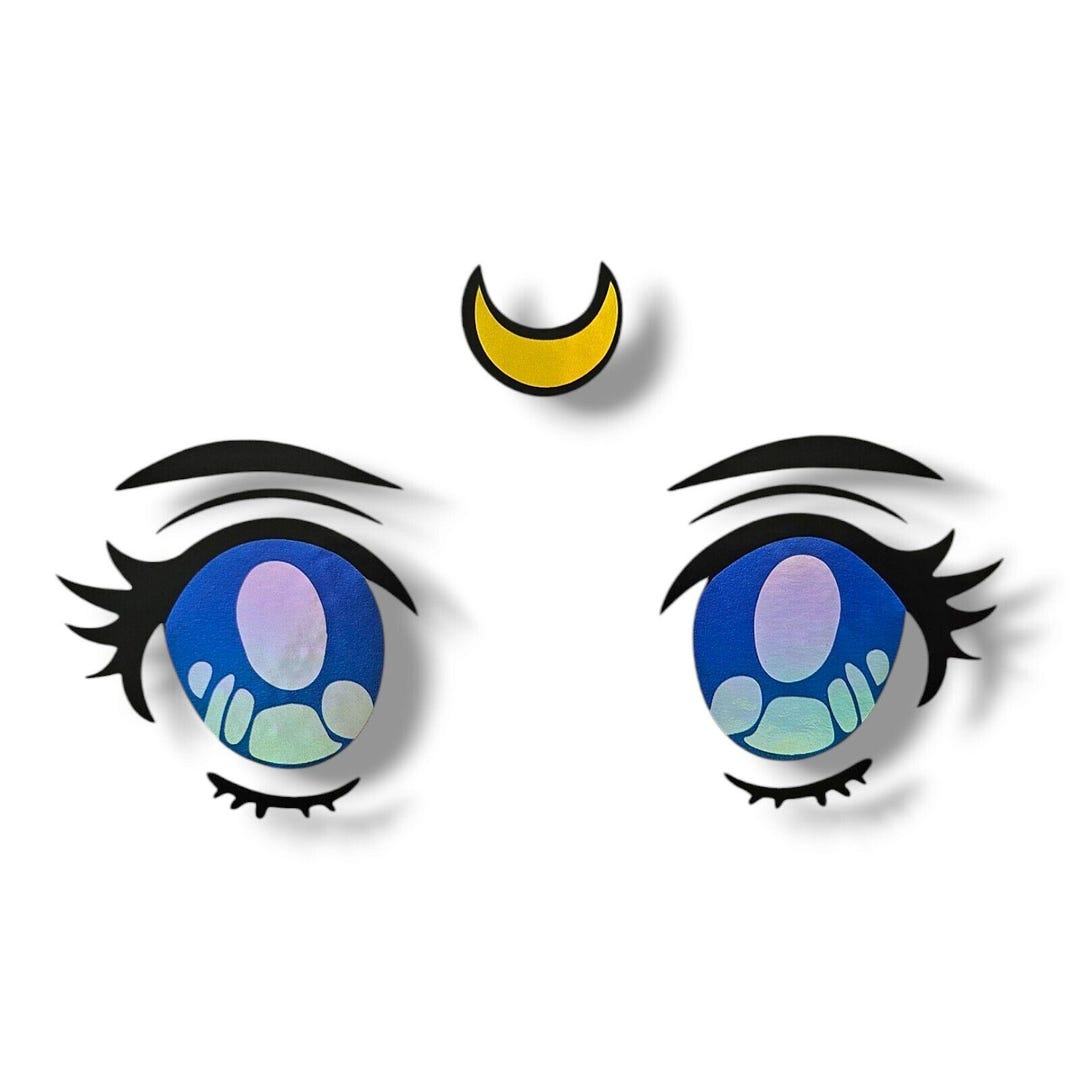 Sailor Moon Anime Eyes Serena Usagi Holographic 3M Car Sticker Decal ...