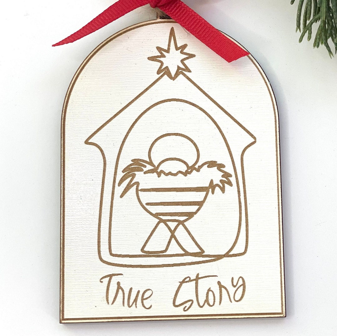 True Story, the Birth of Christ Christmas Ornament - Etsy