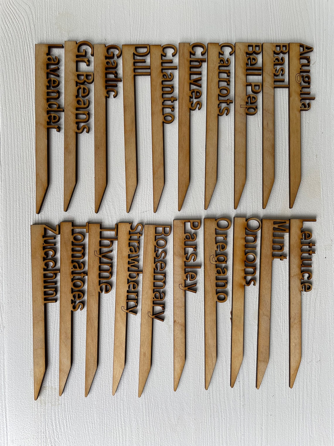 Wooden Garden Stakes - Etsy