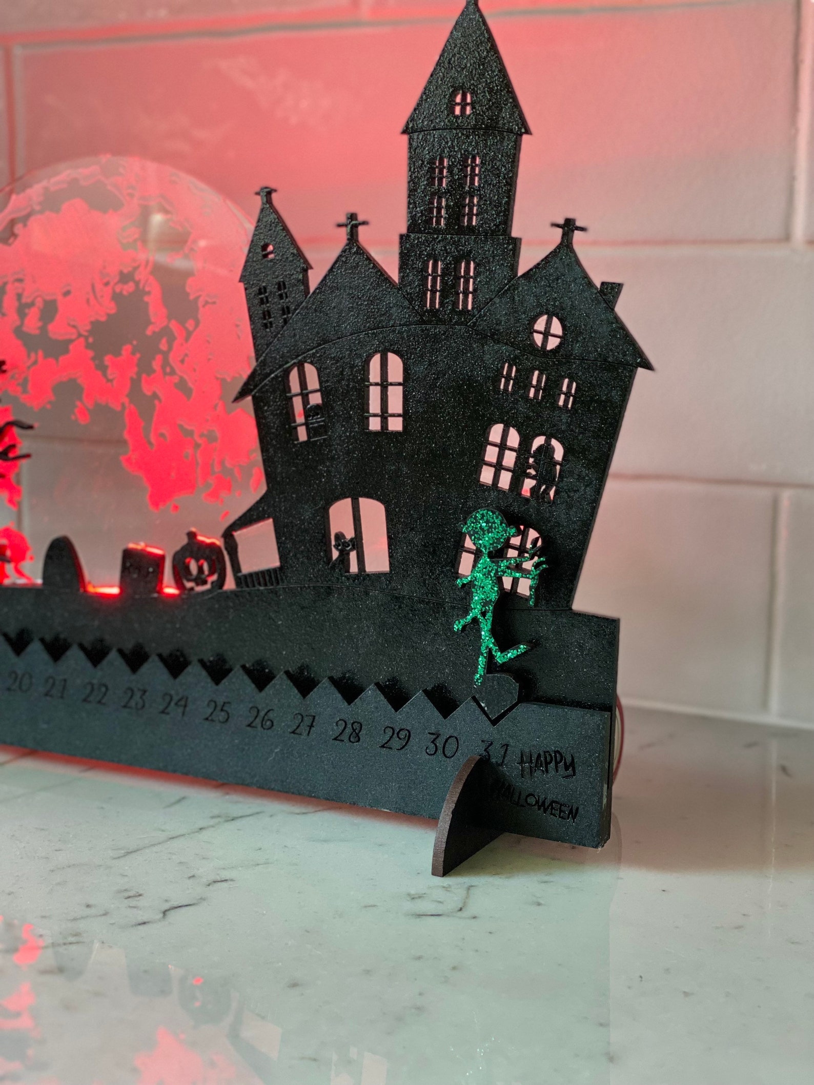 Halloween Calendar Counting Down the Days Witches - Etsy