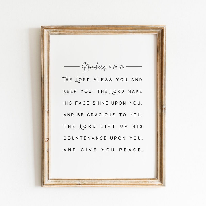 The Lord Bless You - Etsy