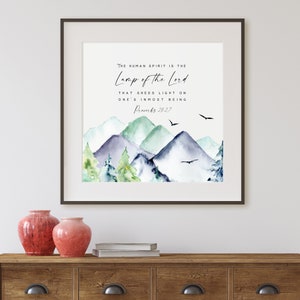 PROVERBS 20:27 the Human Spirit is the Lamp of the Lord | Bible Verse ...