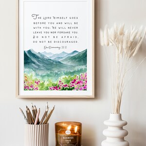 Deuteronomy 31:8 the Lord Himself Goes Before You Christian Artwork ...
