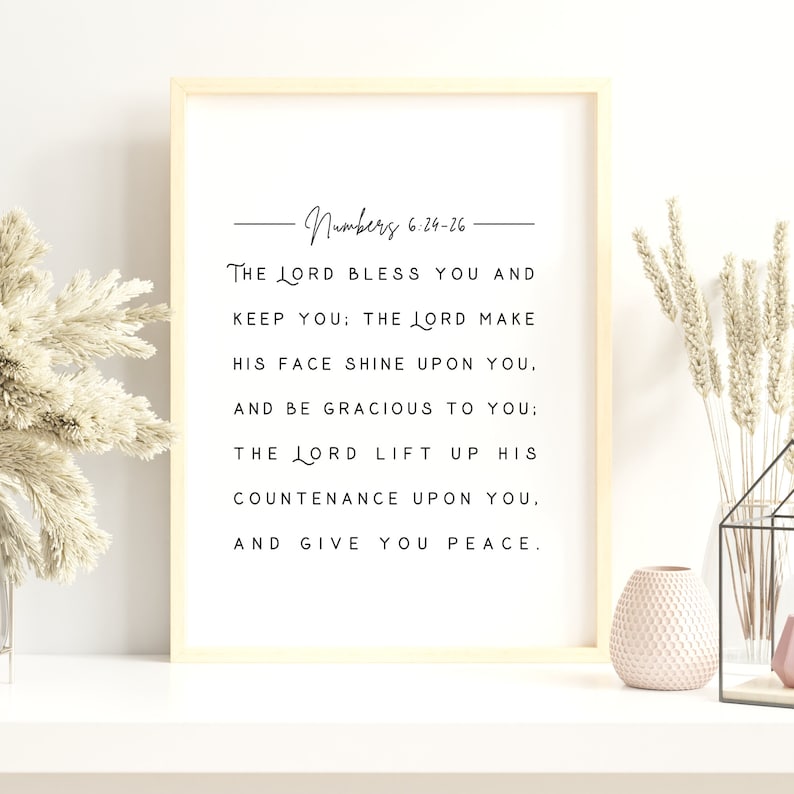 May the Lord Bless You and Keep You NUMBERS 6:24-26 | Bible Verse ...
