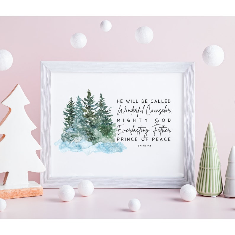 ISAIAH 9:6 He Will Be Called Wonderful Counselor | Christmas Bible ...