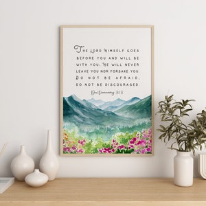 Deuteronomy 31:8 the Lord Himself Goes Before You Christian Artwork ...