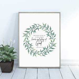 1 CORINTHIANS 10:31 Do It All for the Glory of God | Bible Verse ...