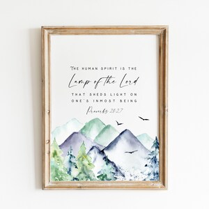 PROVERBS 20:27 the Human Spirit is the Lamp of the Lord | Bible Verse ...