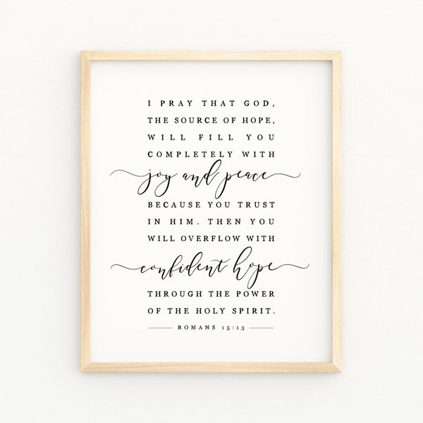 Romans 15 13 - Etsy