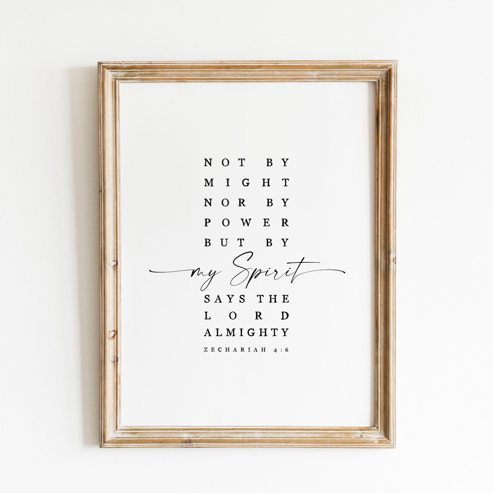 ZECHARIAH 4:6 Not by Might nor by Power but by My Spirit | Bible Verse ...