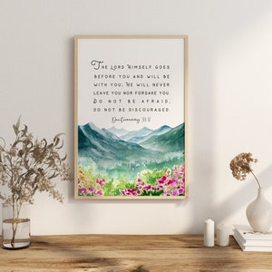 Deuteronomy 31:8 the Lord Himself Goes Before You Christian Artwork ...