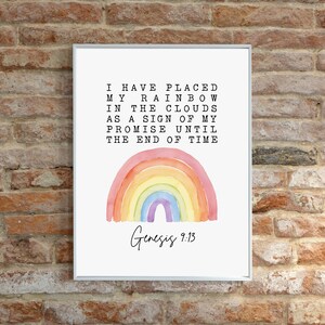 GENESIS 9:13 I Have Set My Rainbow in the Clouds | Bible Verse ...