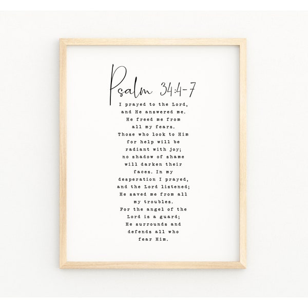 Psalm 34 - Etsy