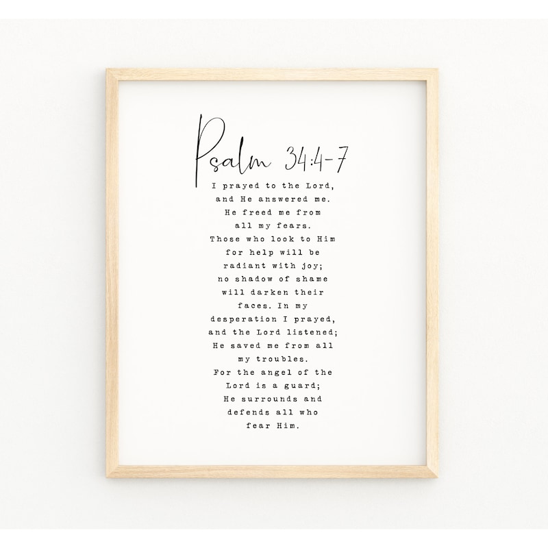 Psalm 34 - Etsy