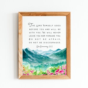 Deuteronomy 31:8 the Lord Himself Goes Before You Christian Artwork ...