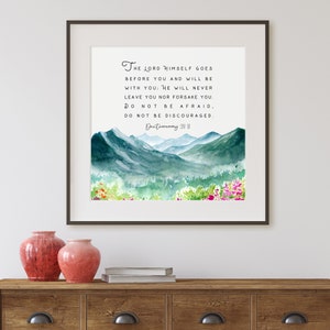 Deuteronomy 31:8 the Lord Himself Goes Before You Christian Artwork ...