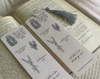 Spring Practical Magic Garden Gate Quote Bookmark 2x6 - Etsy