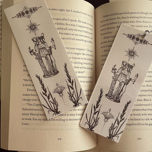 Athena Wooden Bookmark Greek Mythology Dark Academia - Etsy