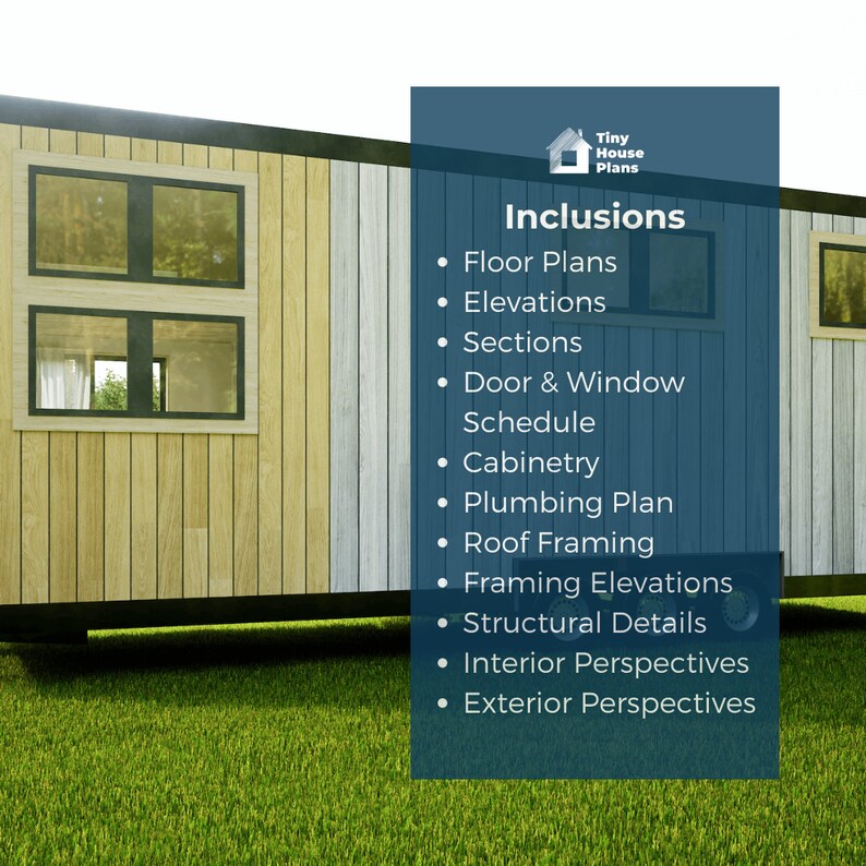 The Trove, Modern Tiny House on Wheels Plans, Small Home Blueprints ...